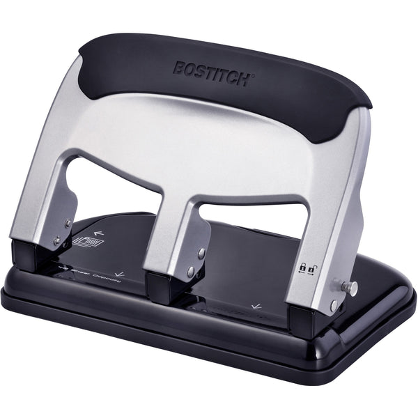 Bostitch EZ Squeeze 40-sheet 3-Hole Punch - 3 Punch Head(s) - 40 Sheet ...