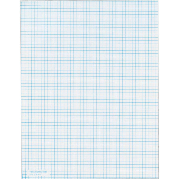 TOPS Graph Pad - 50 Sheets - Both Side Ruling Surface - 20 lb Basis ...